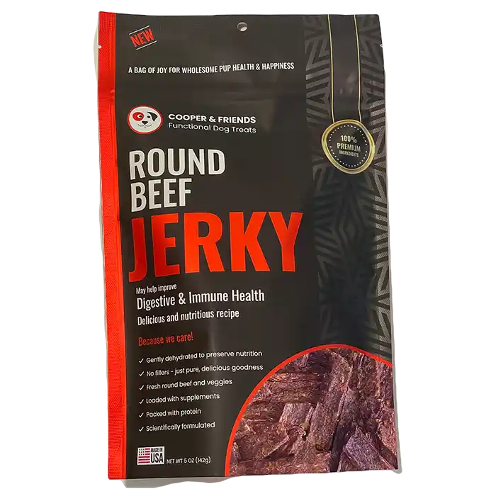 Cooper & Friends Round Beef Jerky Dog Treats | MiAmore Pets